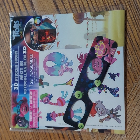 Trolls | Toys | Trolls World Tour 3d Sticker Story New | Poshmark